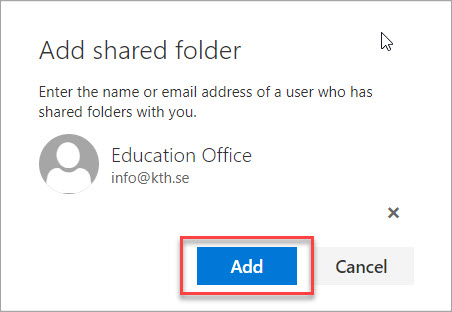 Shared mailbox by webmail | Student